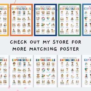 Coping Skills Poster, Mindfulness Poster, Calming Techniques Poster ...