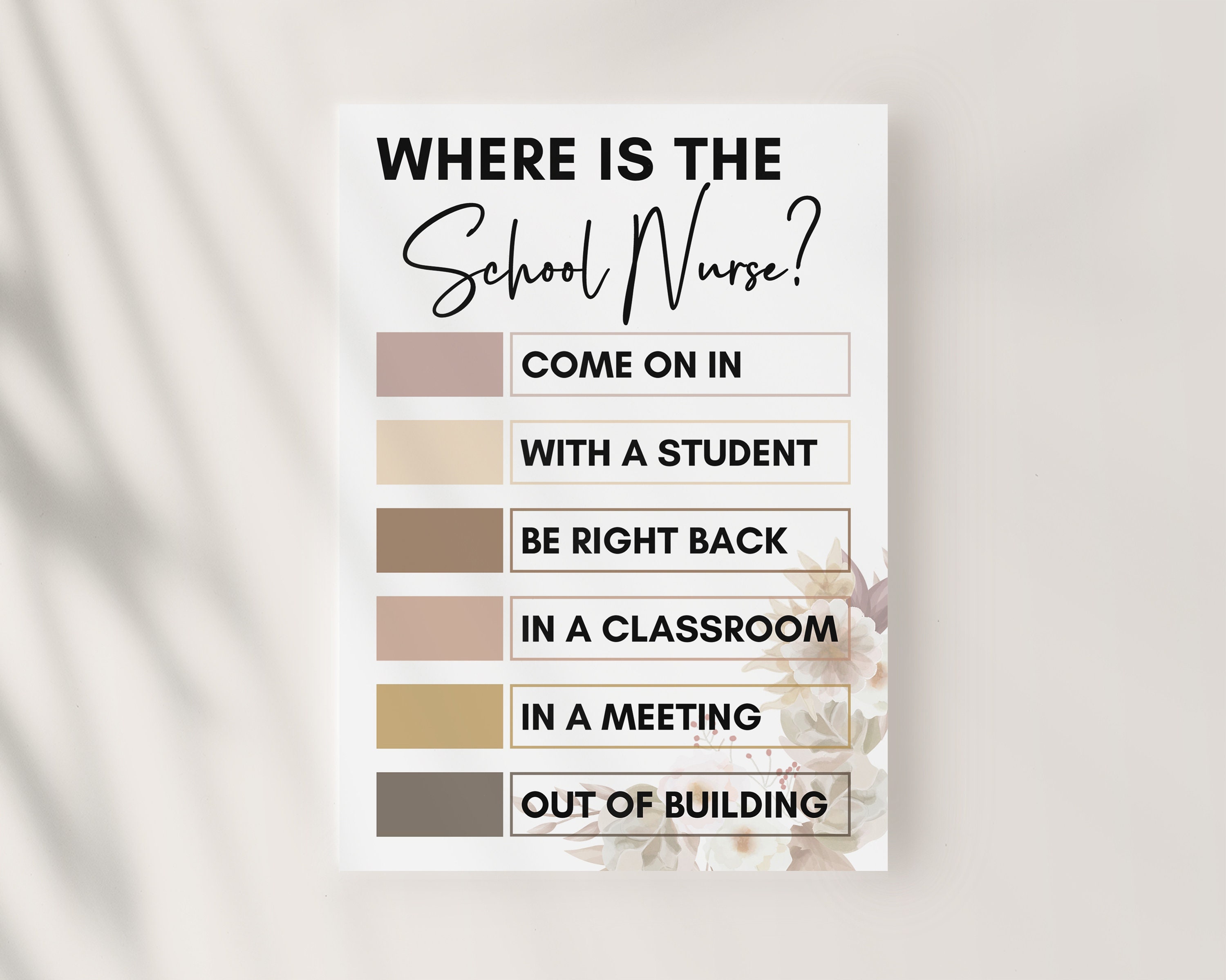 Where is School Nurse Door Sign, School Nurse Door Sign, School Nurse ...