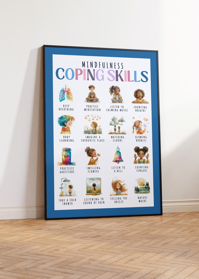 Coping Skills Poster, Mindfulness Poster, Calming Techniques Poster ...