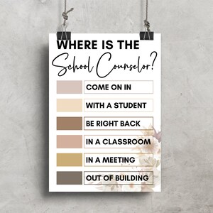 Where is School Counselor Door Sign, School Counselor Door Sign ...