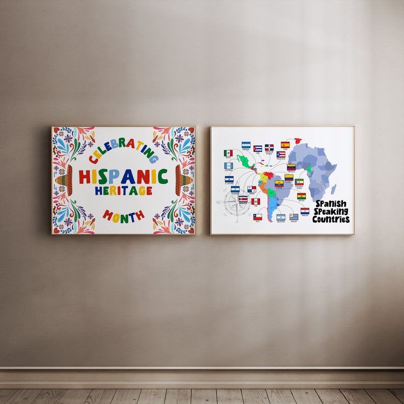 Hispanic Heritage Month Classroom Decor, Celebrate Hispanic Heritage ...