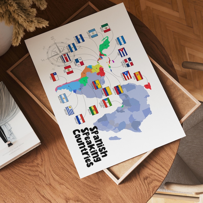 Spanish Speaking Countries Map, Hispanic Countries, Hispanic Heritage ...