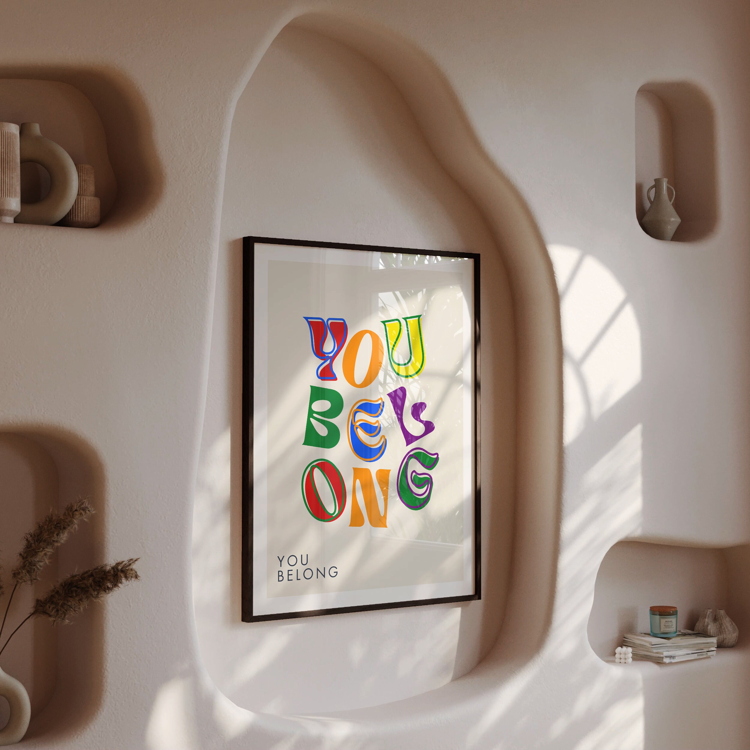 You Belong Poster, Classroom Poster, Inspiring Quotes, Motivational ...