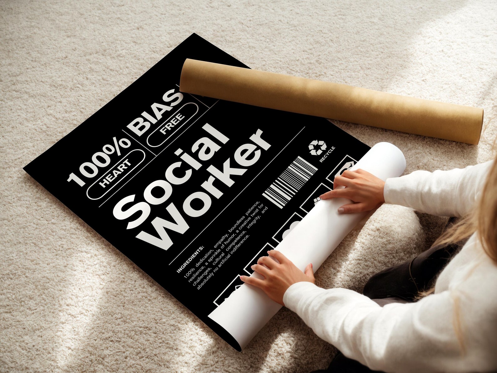 Social Work Poster, Social Worker Gifts, Social Worker Office Decor ...