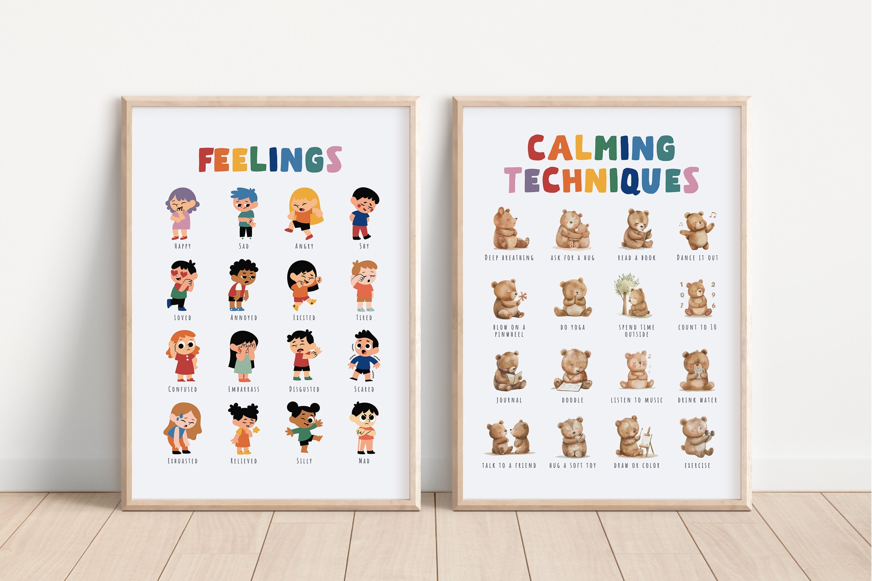 Feelings Poster, Calming Techniques, Emotions Chart, Feelings Chart ...