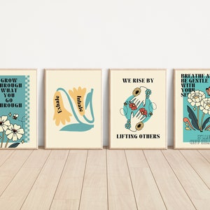 8 Retro Mental Health Posters, School Counseling Posters, Mental Health ...