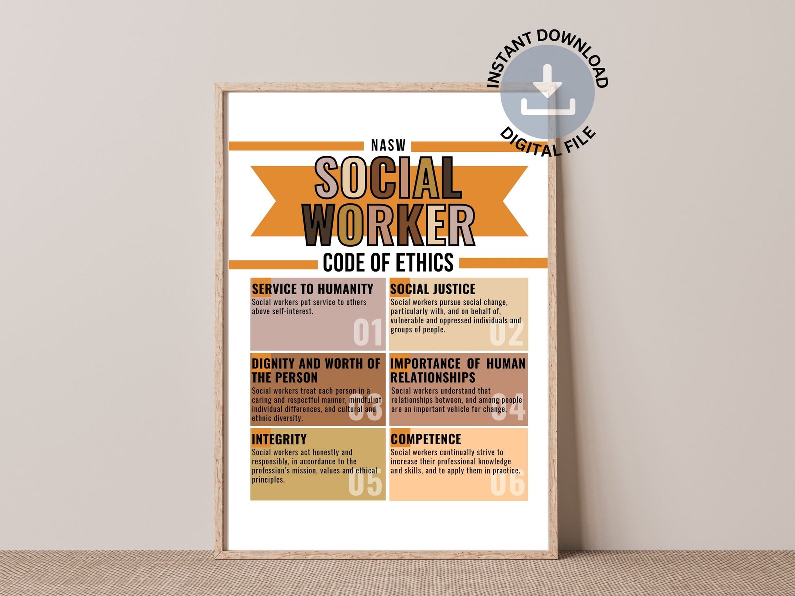 Social Worker Code of Ethics, Social Work Values, NASW Code of Ethics ...