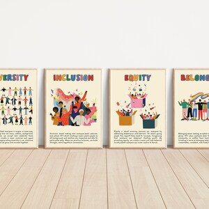 Diversity Inclusion and Equity in Education Art Posters - Etsy
