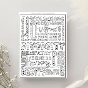 Inclusive & Affirmative Kids Coloring Pages, Diversity Coloring Pages ...