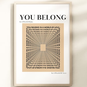 Diversity and Inclusion Poster, You Belong in A World of Love ...