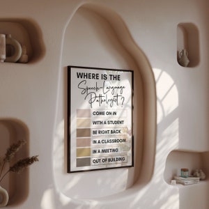 Where is the SLP Door Sign, Speech Language Pathologist Door Sign, SLP ...