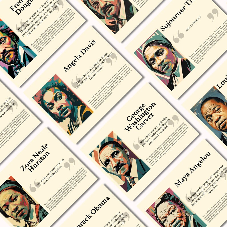 African American History Art Print, Famous Quotes Black History Month ...