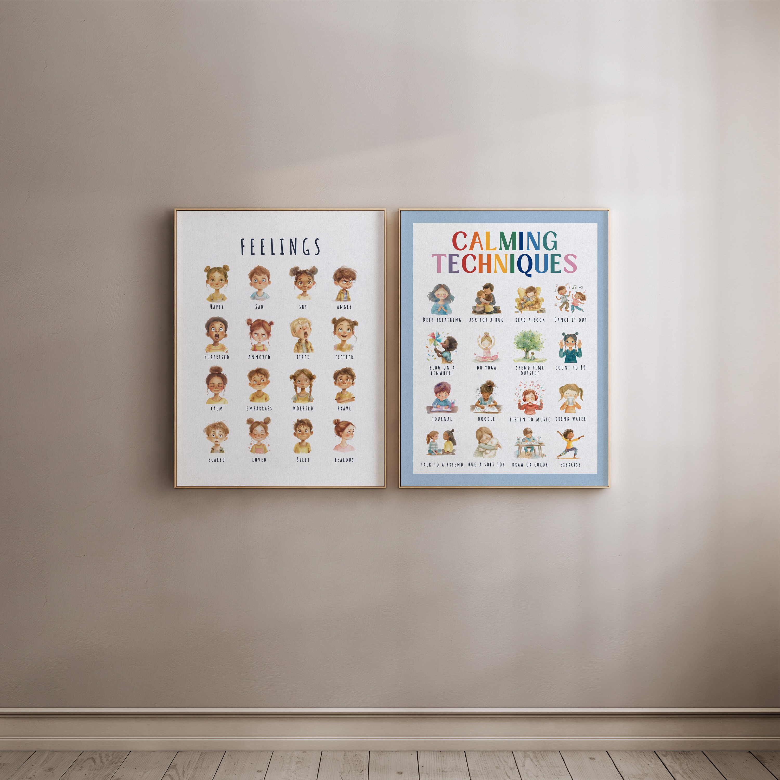 Feelings Poster, Calming Techniques, Emotions Chart, Feelings Chart ...