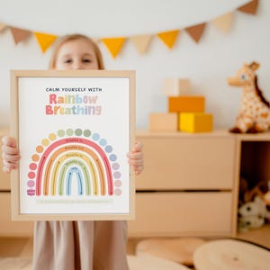 Mindful Breathing Poster, Breathing Exercise, Breathing Technique ...