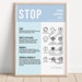 STOP DBT Poster Crisis Survival Skill DBT Skill Poster - Etsy