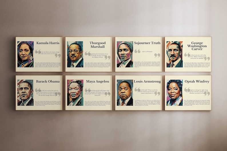 Black History Month Poster, Black Icons Poster, Black History Month ...