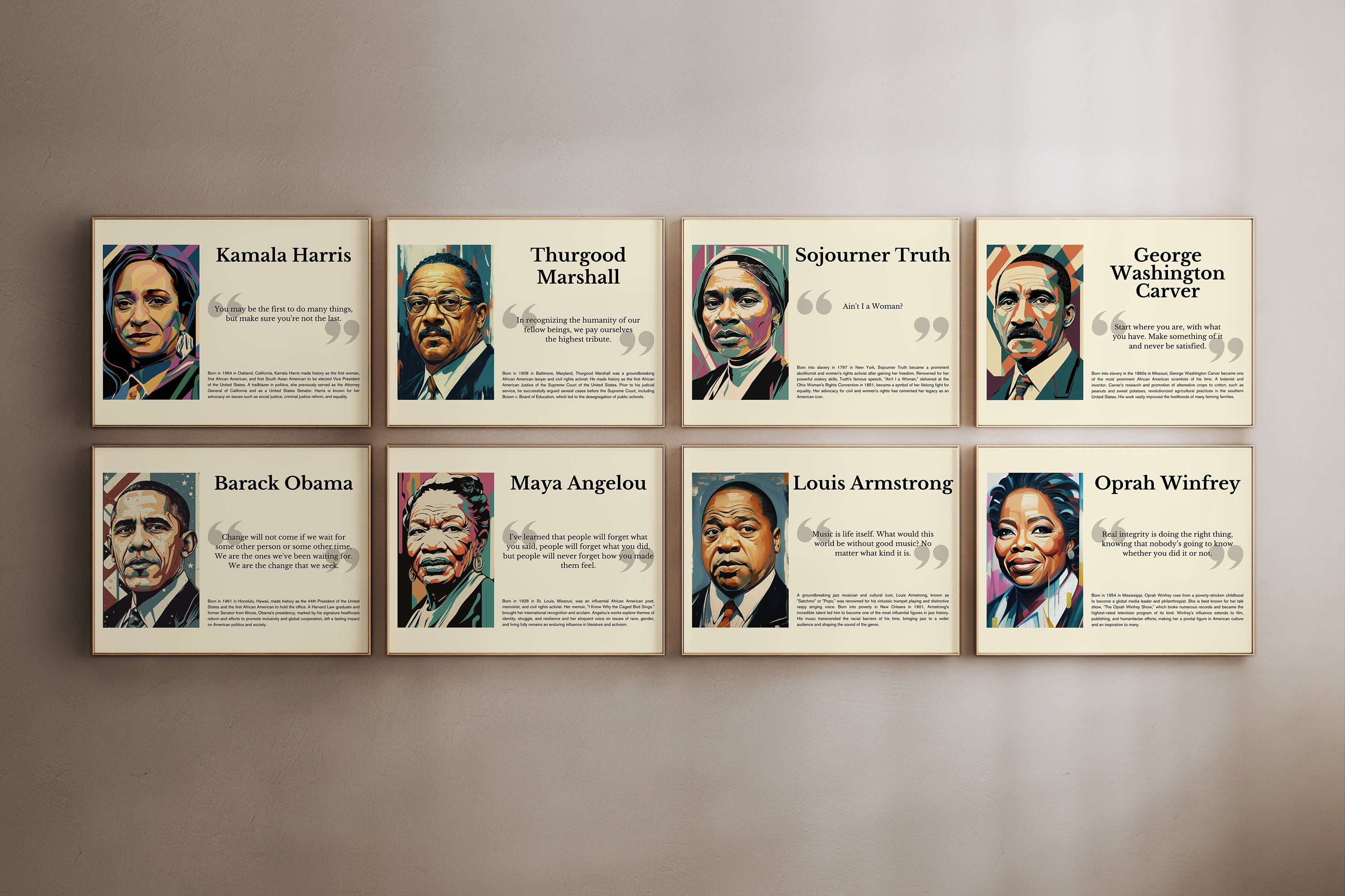 22 Black Icons Poster, Black History Month Poster for Classroom, Black ...