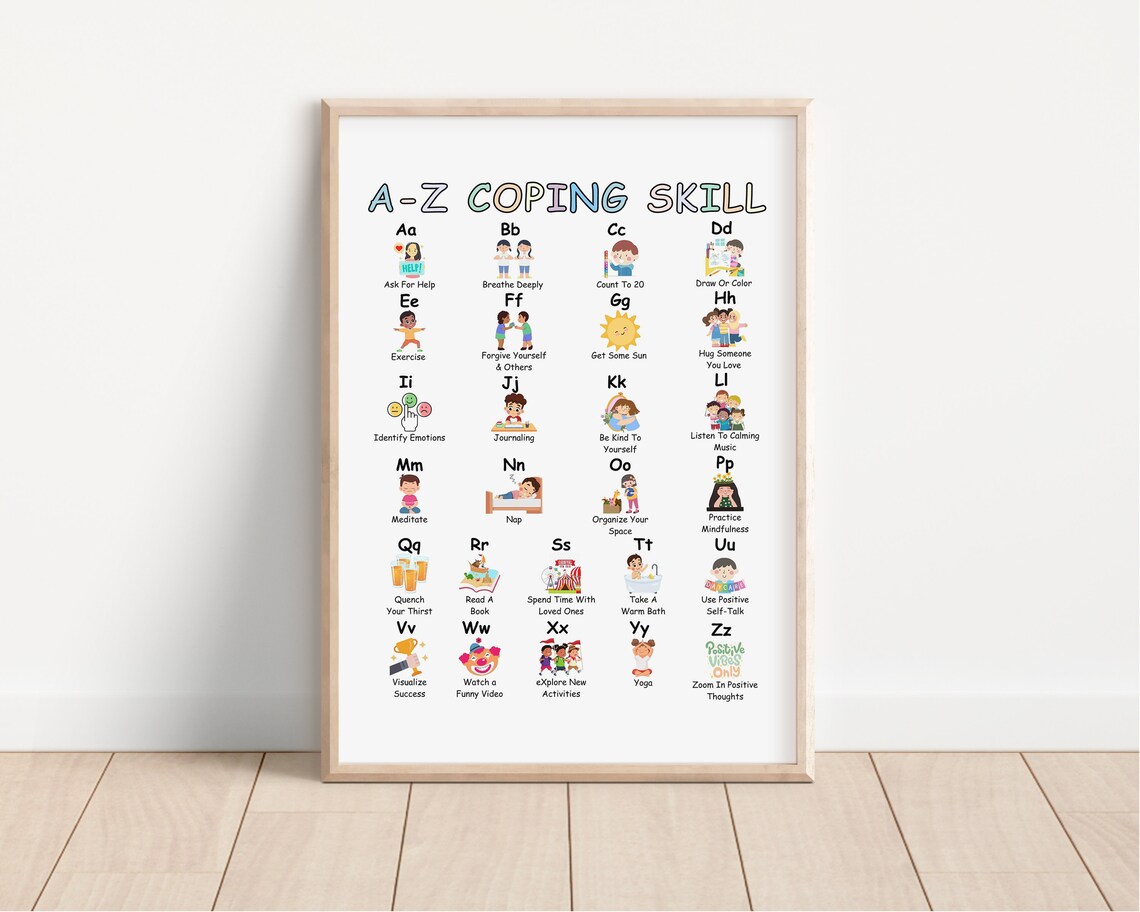 Calm Corner Bundle, Coping Skills Poster for Kids, Emotion Poster ...