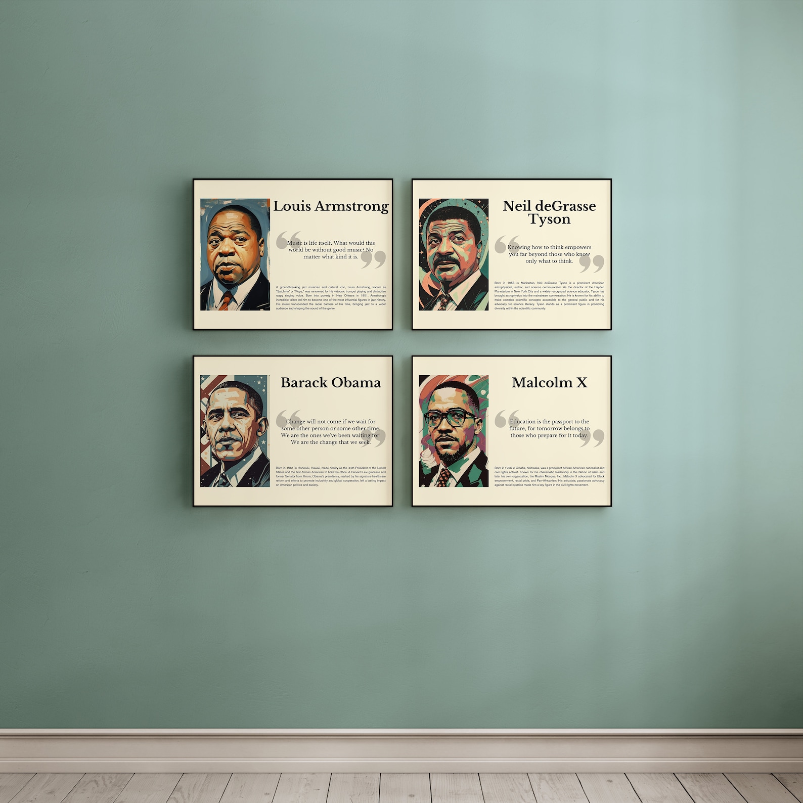 22 Black Icons Poster, Black History Month Poster for Classroom, Black ...