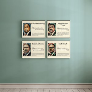 African American History Art Print, Famous Quotes Black History Month ...