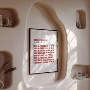 Positive Affirmation Poster, Daily Affirmation Poster, Affirmations for ...