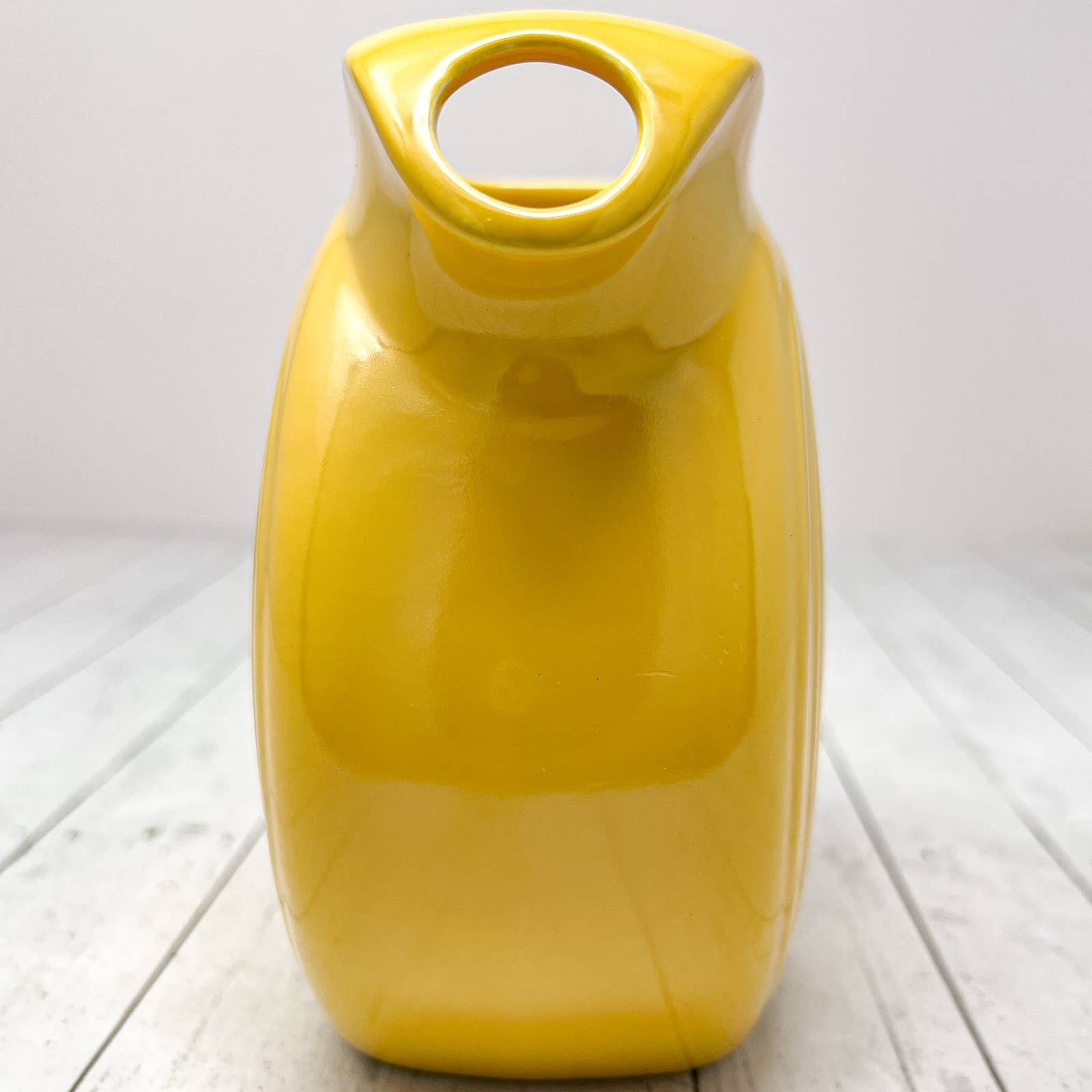 Vintage Yellow Fiestaware Disc Juice Pitcher Genuine 1940s Fiesta ...