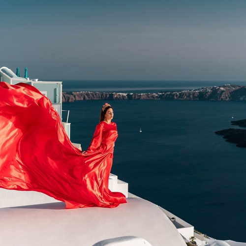 Long Flying Dress Flying Dress for Photoshoot Long Train - Etsy