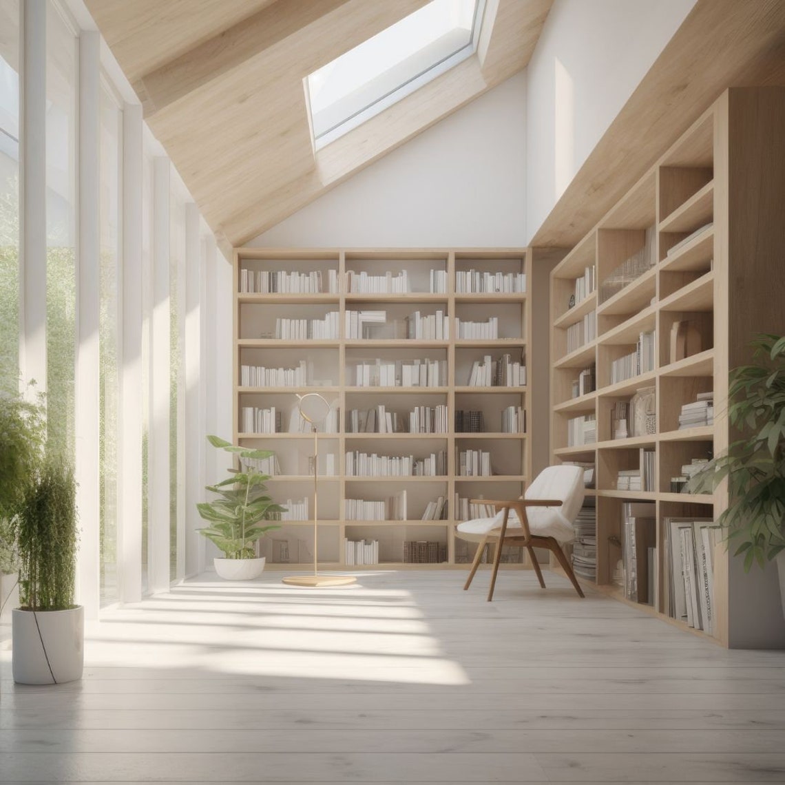 Modern Sustainable Virtual Bookcase Backgrounds | Modern Bookshelves ...