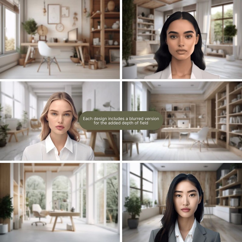 Virtual Office Backgrounds | Modern Office | Zoom and Googlemeet ...