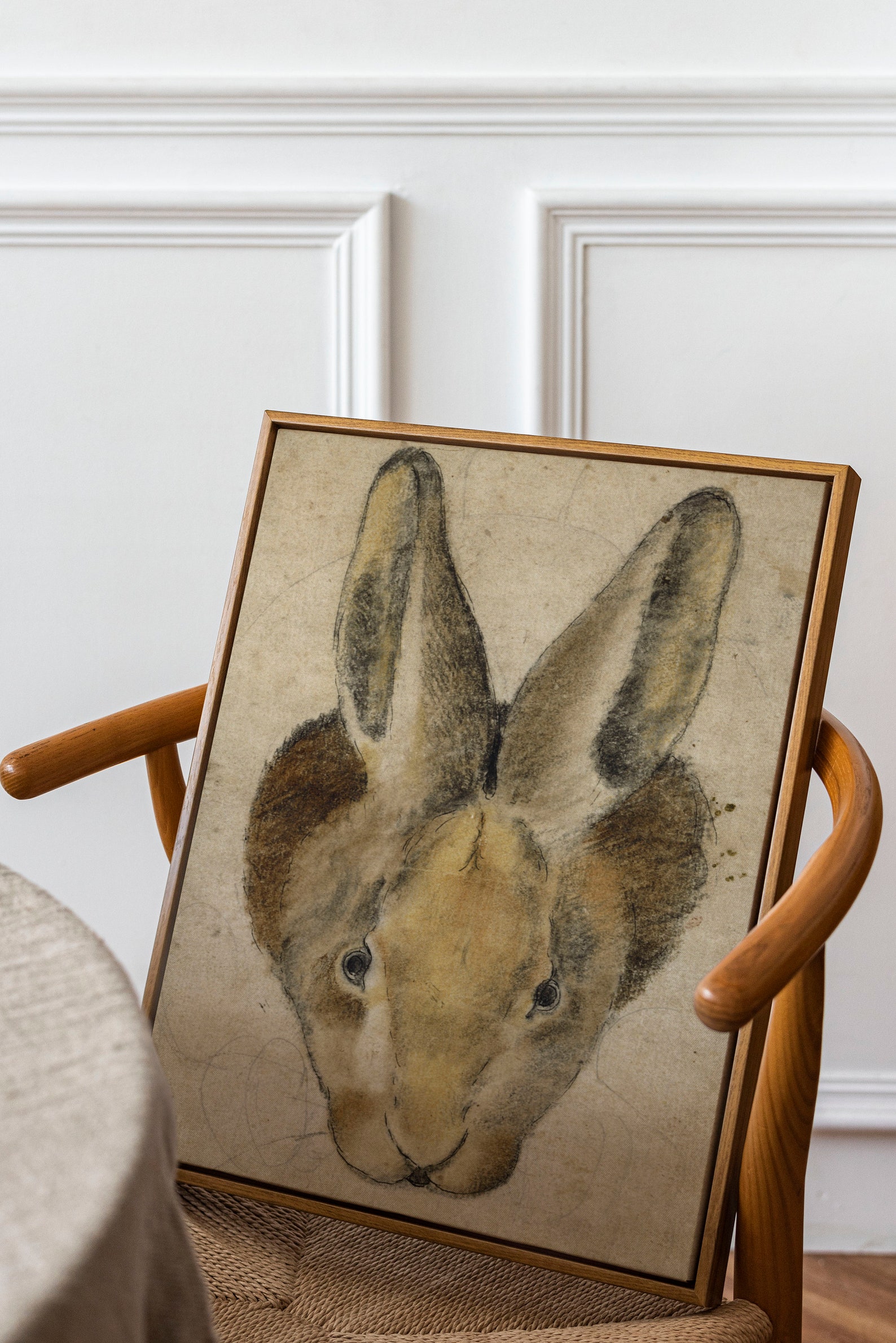 Vintage Painting Rabbit Hare Hase Von Vorn Hans Asper Swiss 1499 1571 ...