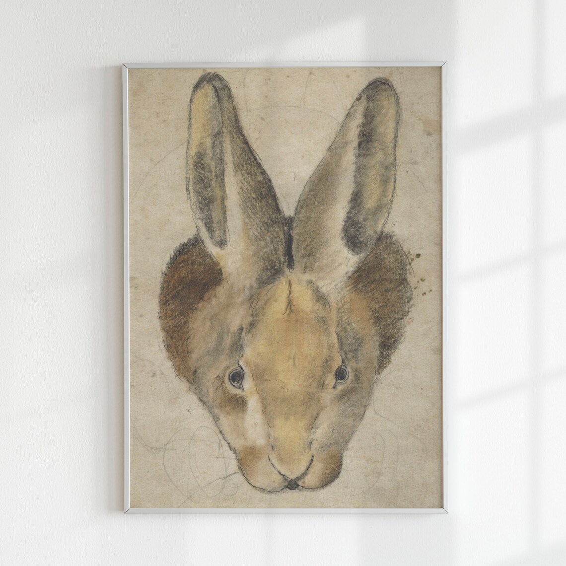 Vintage Painting Rabbit Hare Hase Von Vorn Hans Asper Swiss 1499 1571 ...