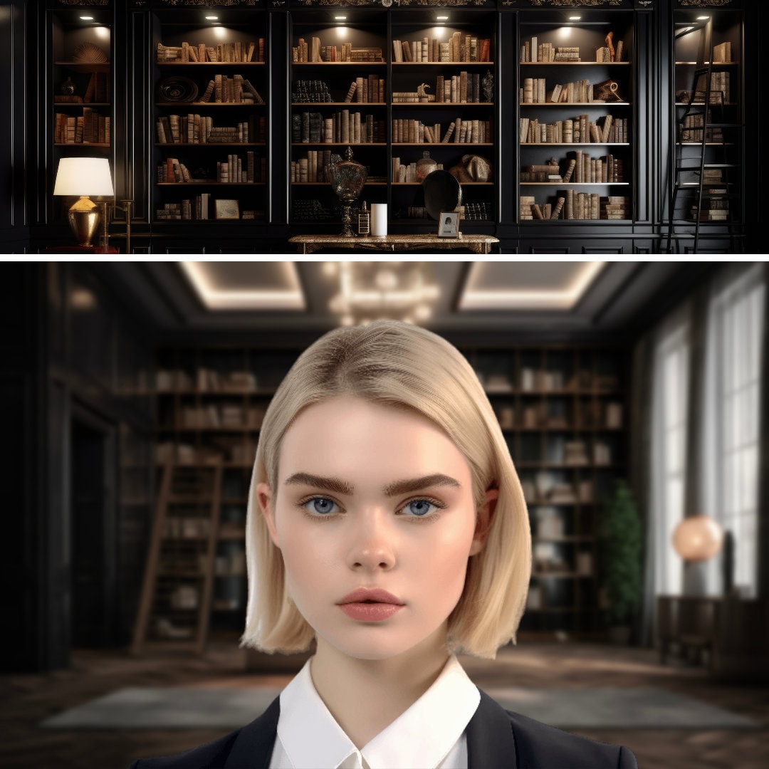 Luxury Modern Virtual Office Backgrounds Modern Office Zoom and ...