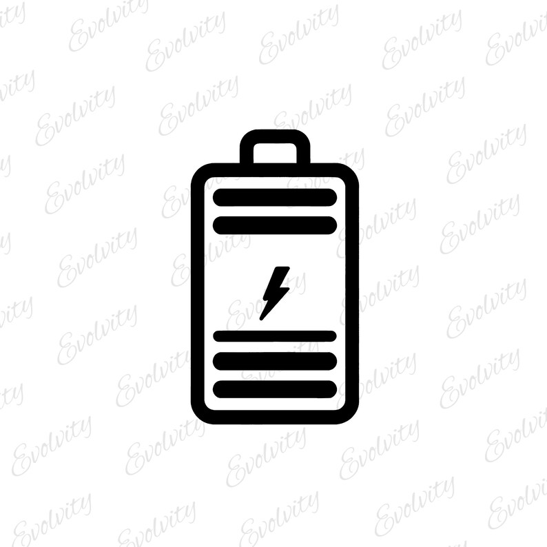Battery SVG Vector Bundle: DIY Clipart Silhouette (digital Download) - Etsy