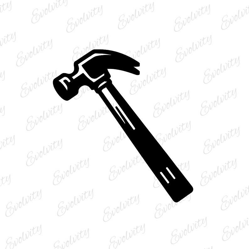 Hammer SVG Bundle 7 Hammer Cliparts and Silhouettes, Handyman Clip Art ...