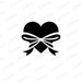 Heart Ribbon SVG, Heart Vector, Ribbon PNG, Heart Ribbon Clipart, Heart ...