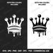 Dripping Graffiti Crown SVG: Royal Silhouette Clipart (digital Download ...