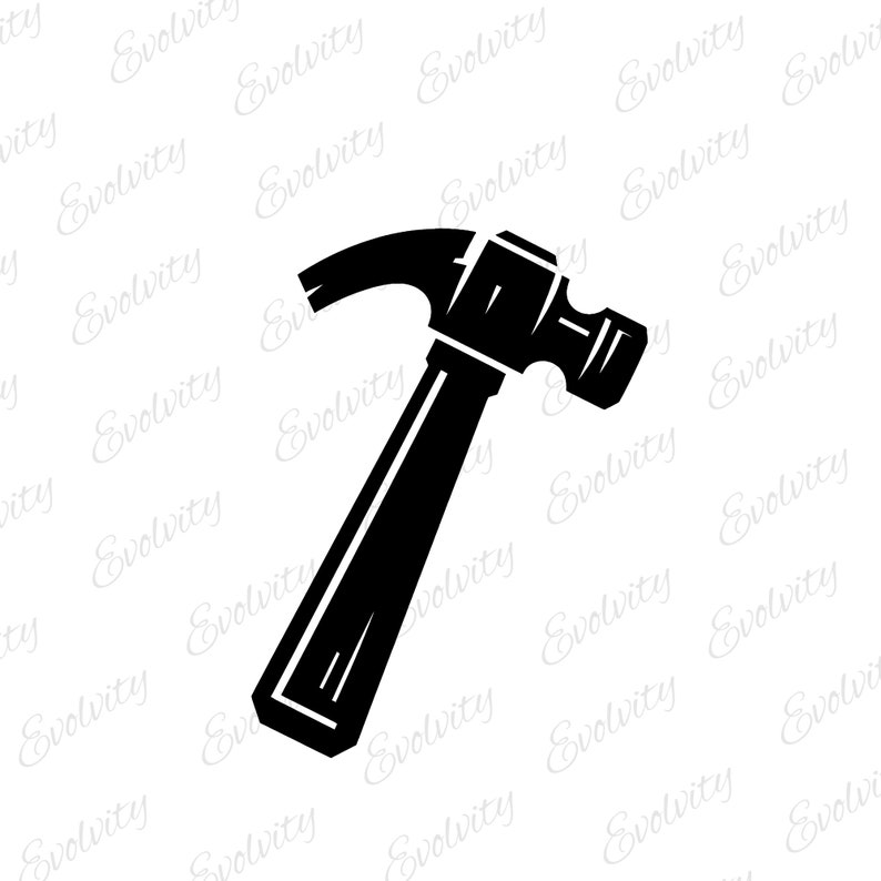 Hammer SVG Bundle 7 Hammer Cliparts and Silhouettes, Handyman Clip Art ...
