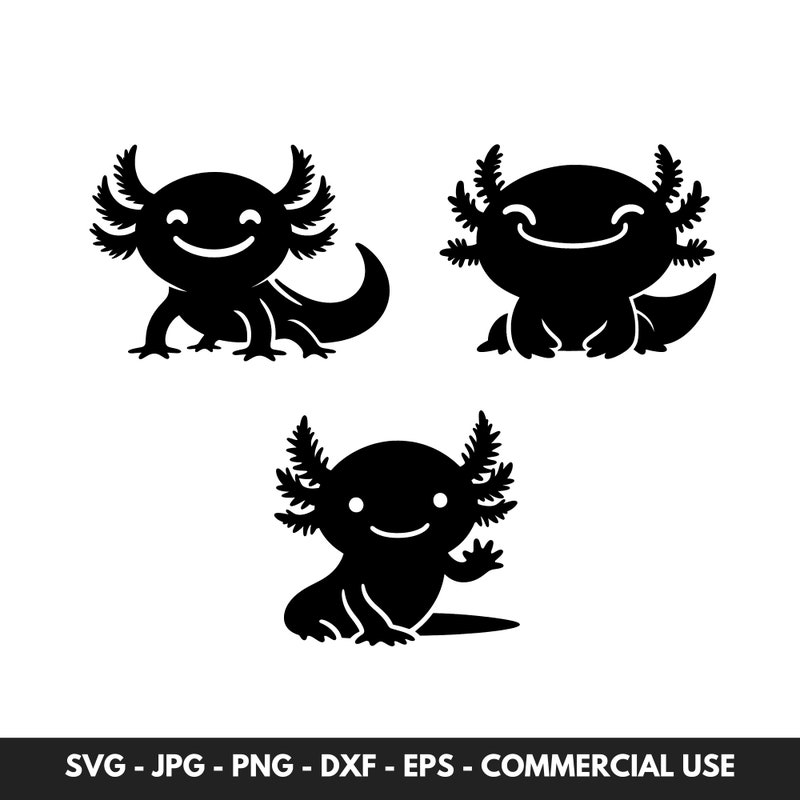 Axolotl Svg - Etsy