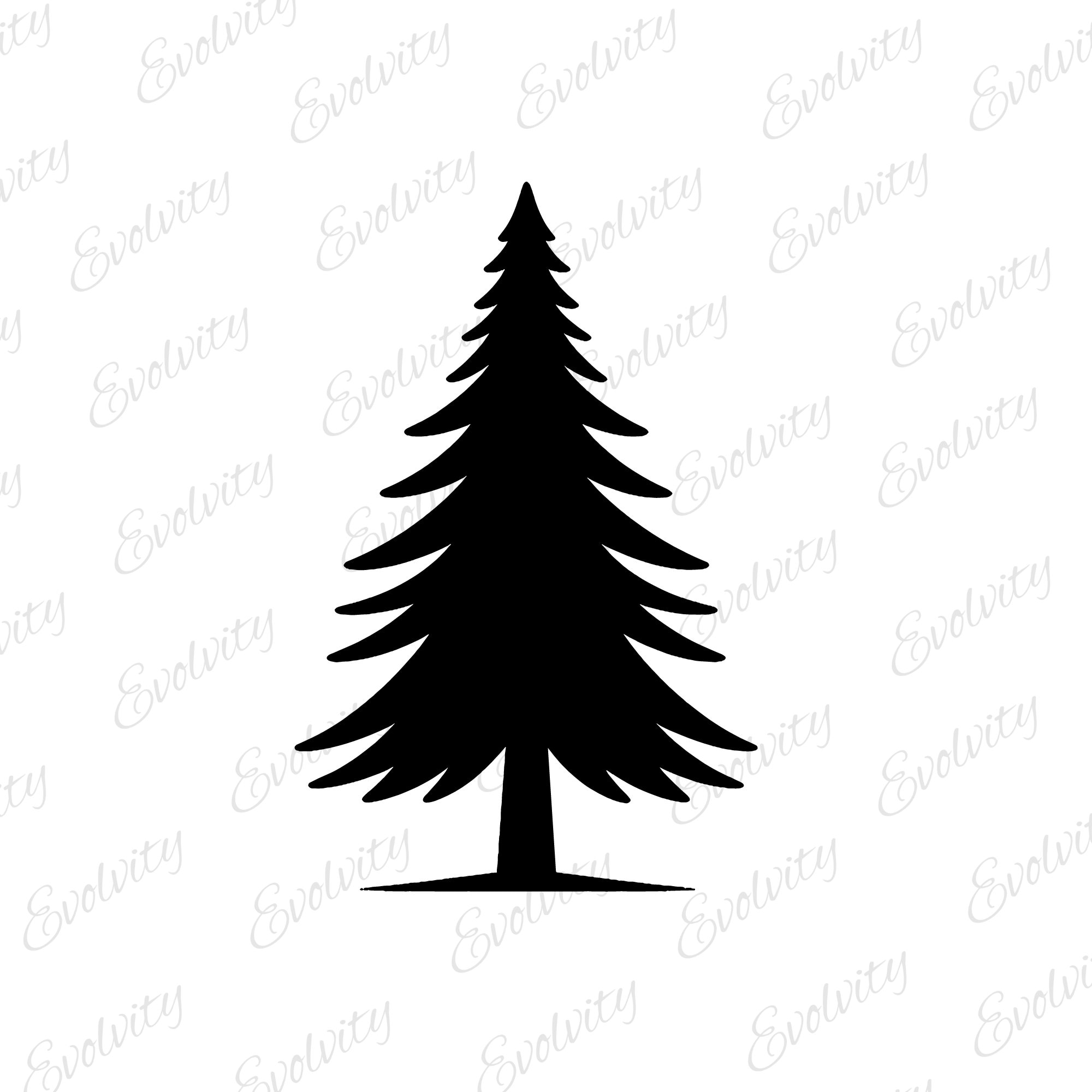 Pine Tree SVG Bundle, Pine Tree Clipart, 7 Pine Trees SVG, Pine Tree ...