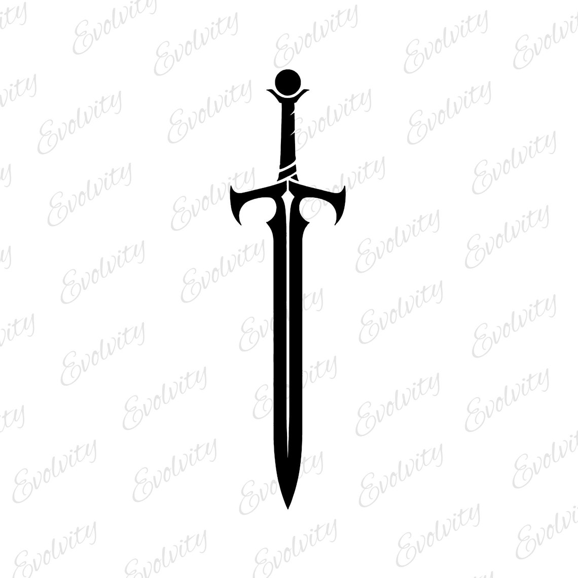 Sword SVG Bundle 7 Sword Vectors, Sword Clipart, Knights Png Svg, Dxf ...