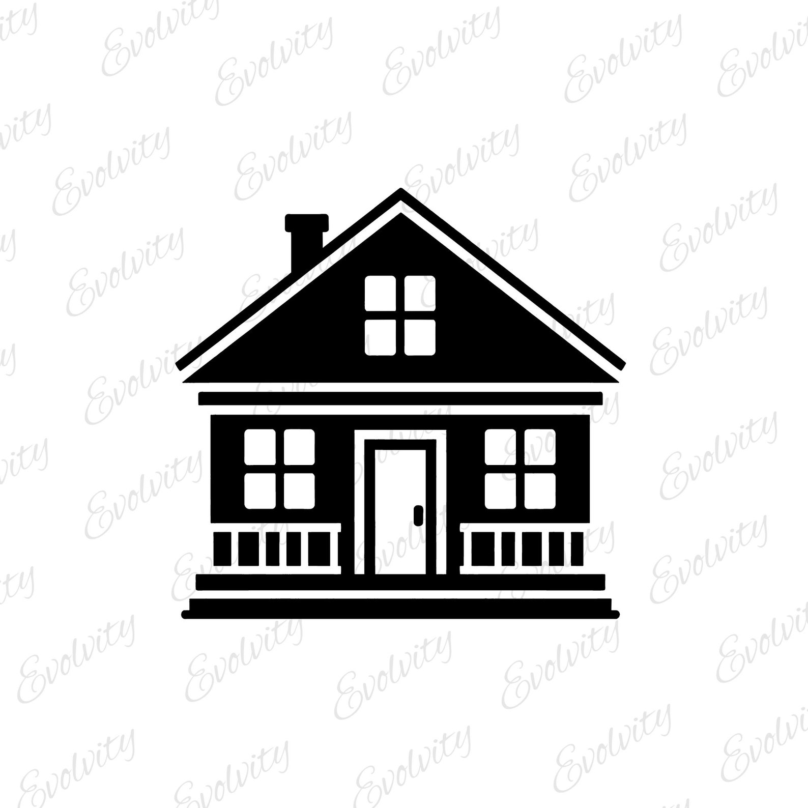 House SVG Vector Bundle With 7 House Clipart Silhouette PNG Cut File ...