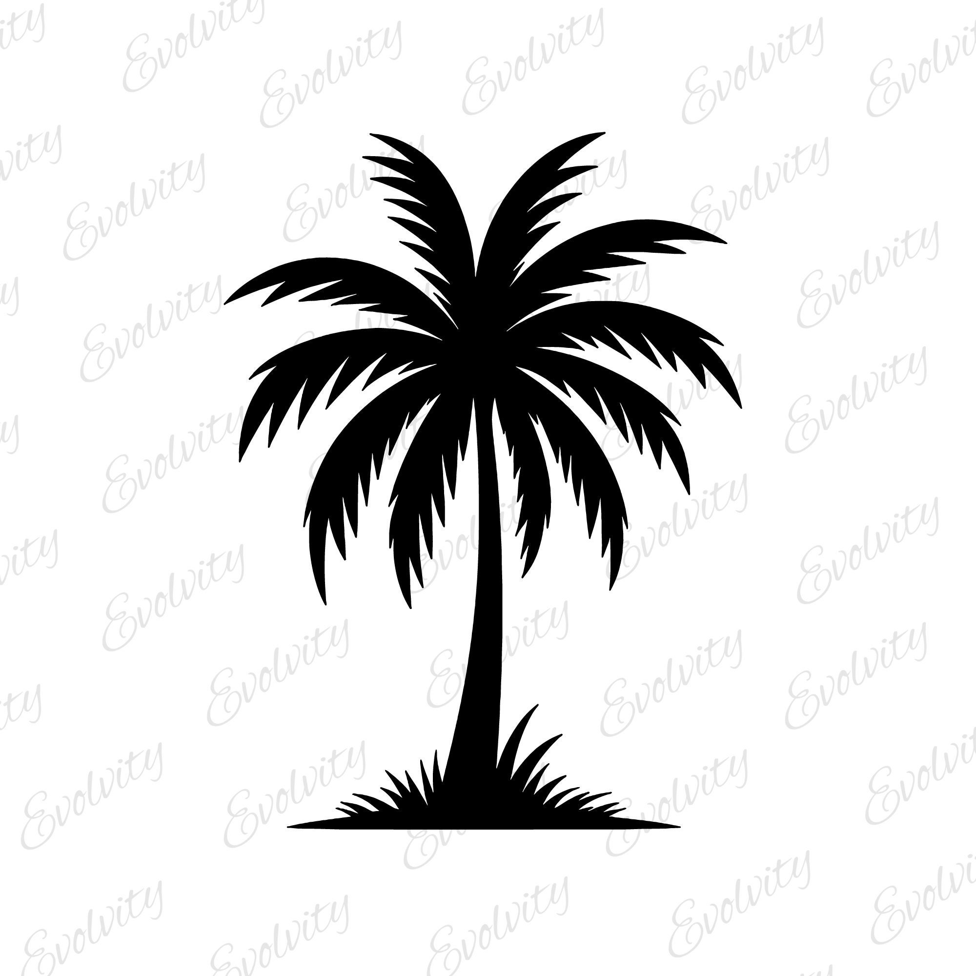 Palm Tree SVG Bundle, 7 Palm Tree SVG, Palm Tree Silhouette, Palm Tree ...