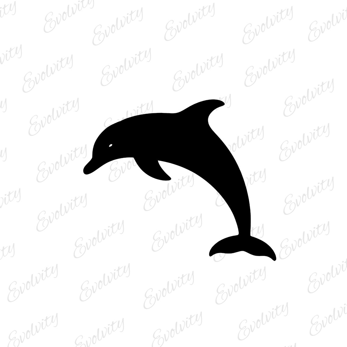 Dolphin SVG Bundle With 7 Dolphin Silhouette and Ocean Clipart Files ...