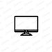 Monitor SVG Vector Bundle: Clipart Silhouette PNG Cut File (digital ...