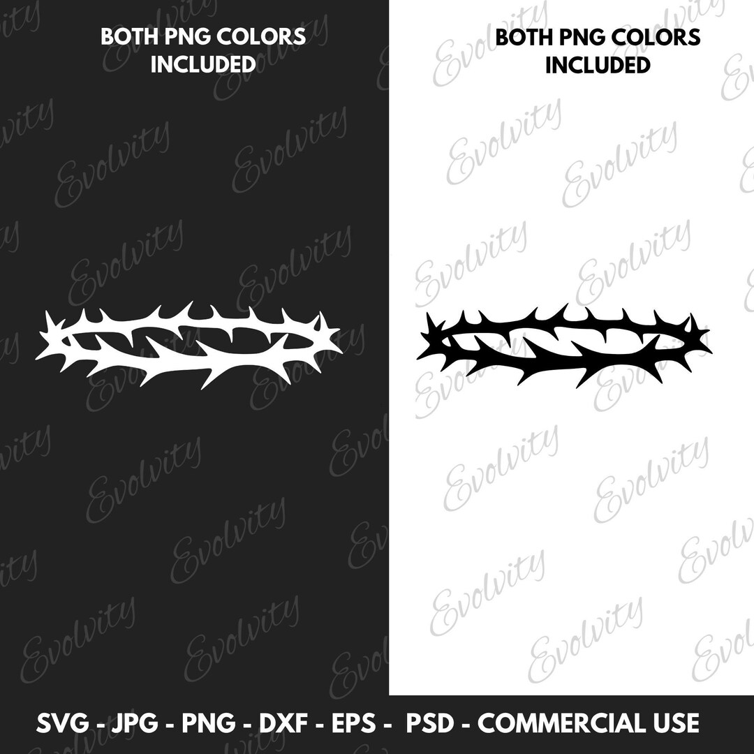Crown of Thorns SVG and Christian Easter Clipart and Religious Jesus ...