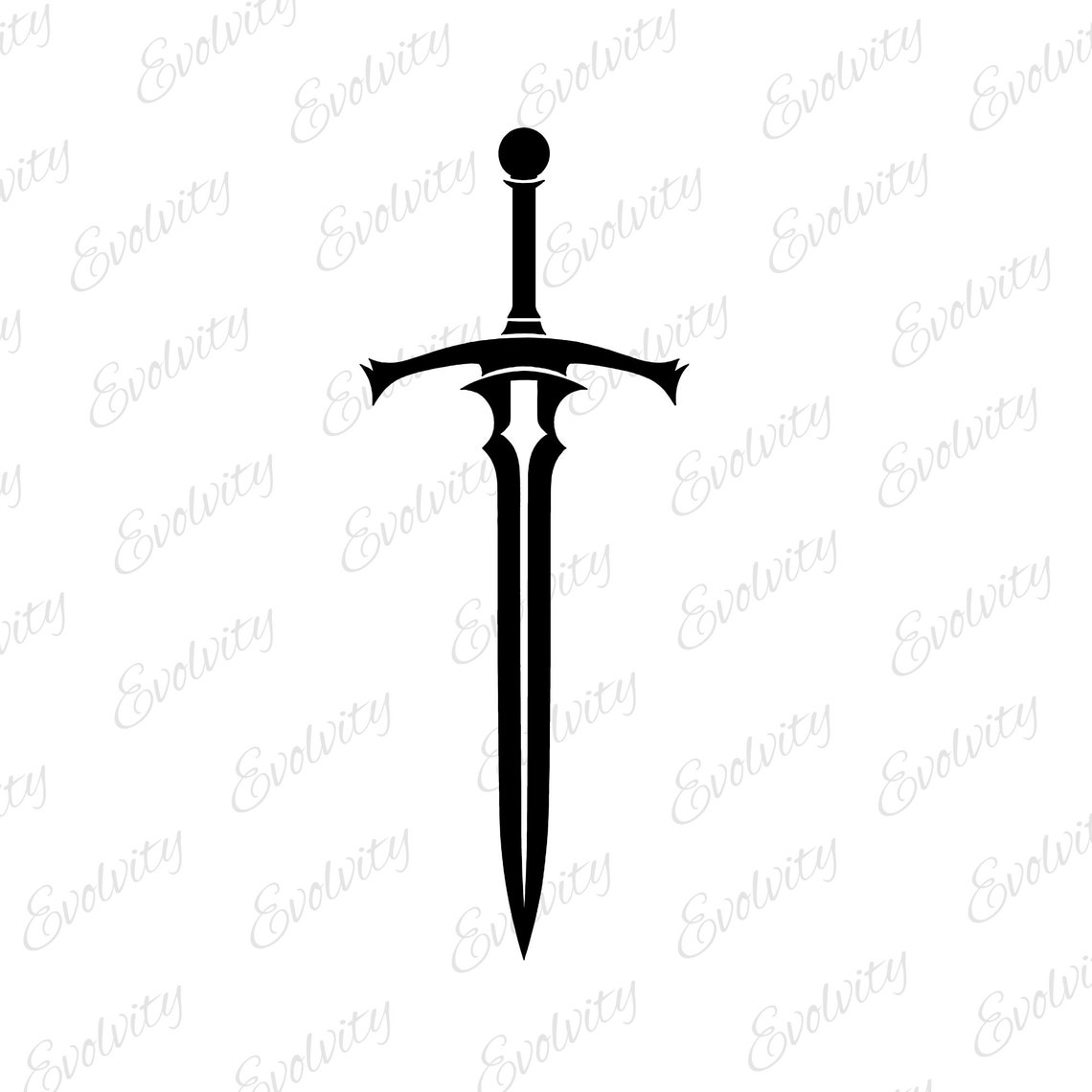 Sword SVG Bundle 7 Sword Vectors, Sword Clipart, Knights Png Svg, Dxf ...