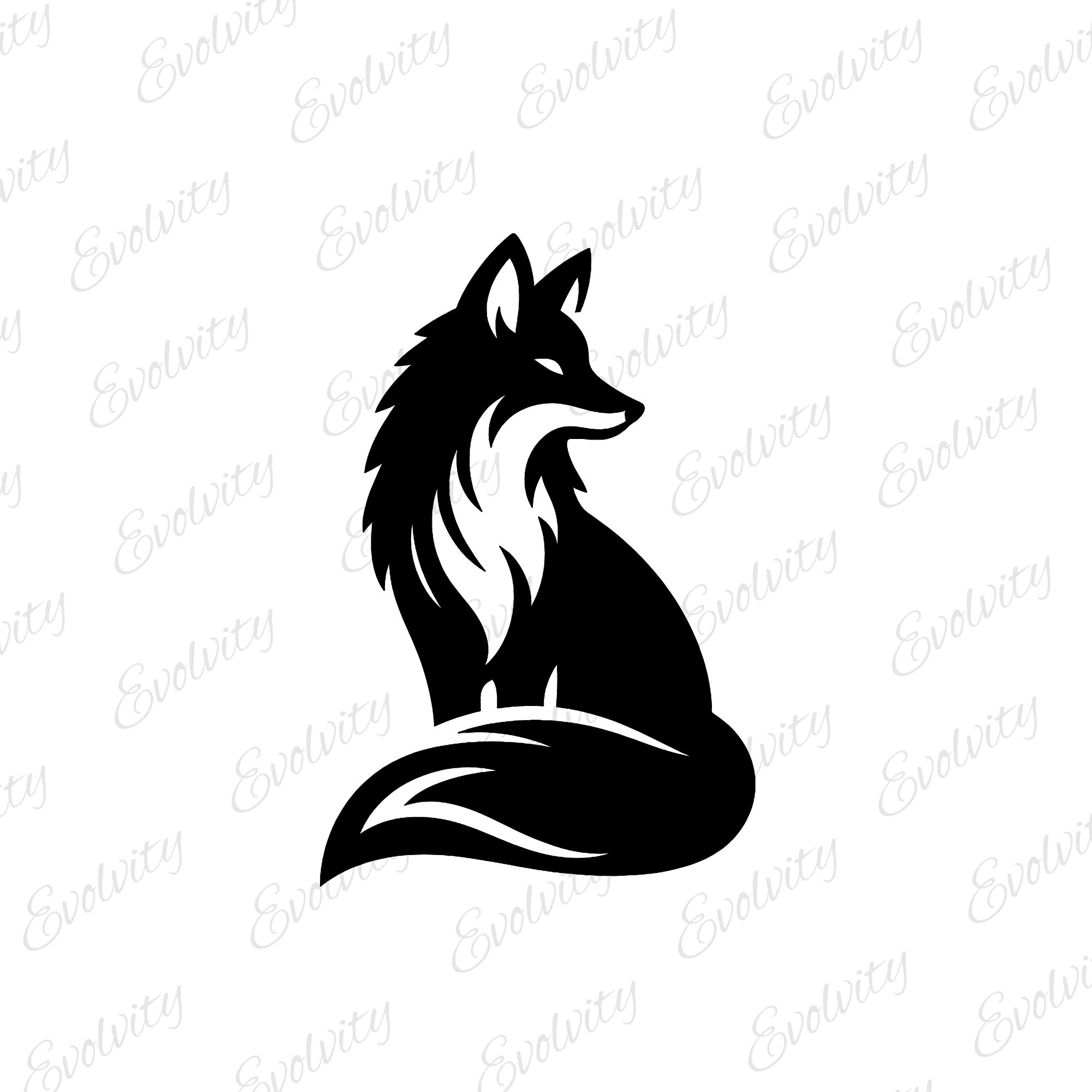 Fox SVG Vector Bundle With 3 Cute Woodland Animal Fox Silhouette ...
