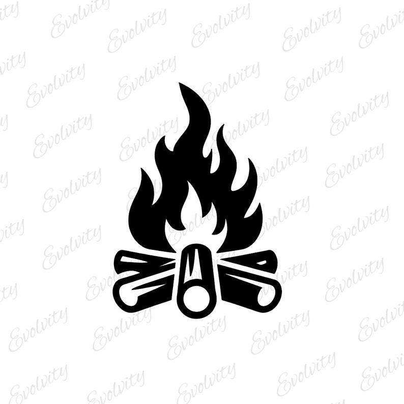 Campfire SVG Bundle, 3 Campsite Vectors, Hiking Clipart, Camping PNG ...