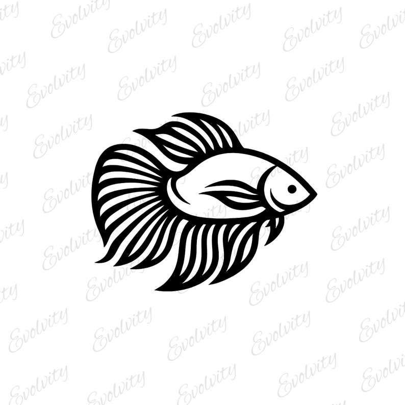 Aquarium Fish SVG Vector Bundle With 7 Goldfish Clipart Silhouette PNG ...