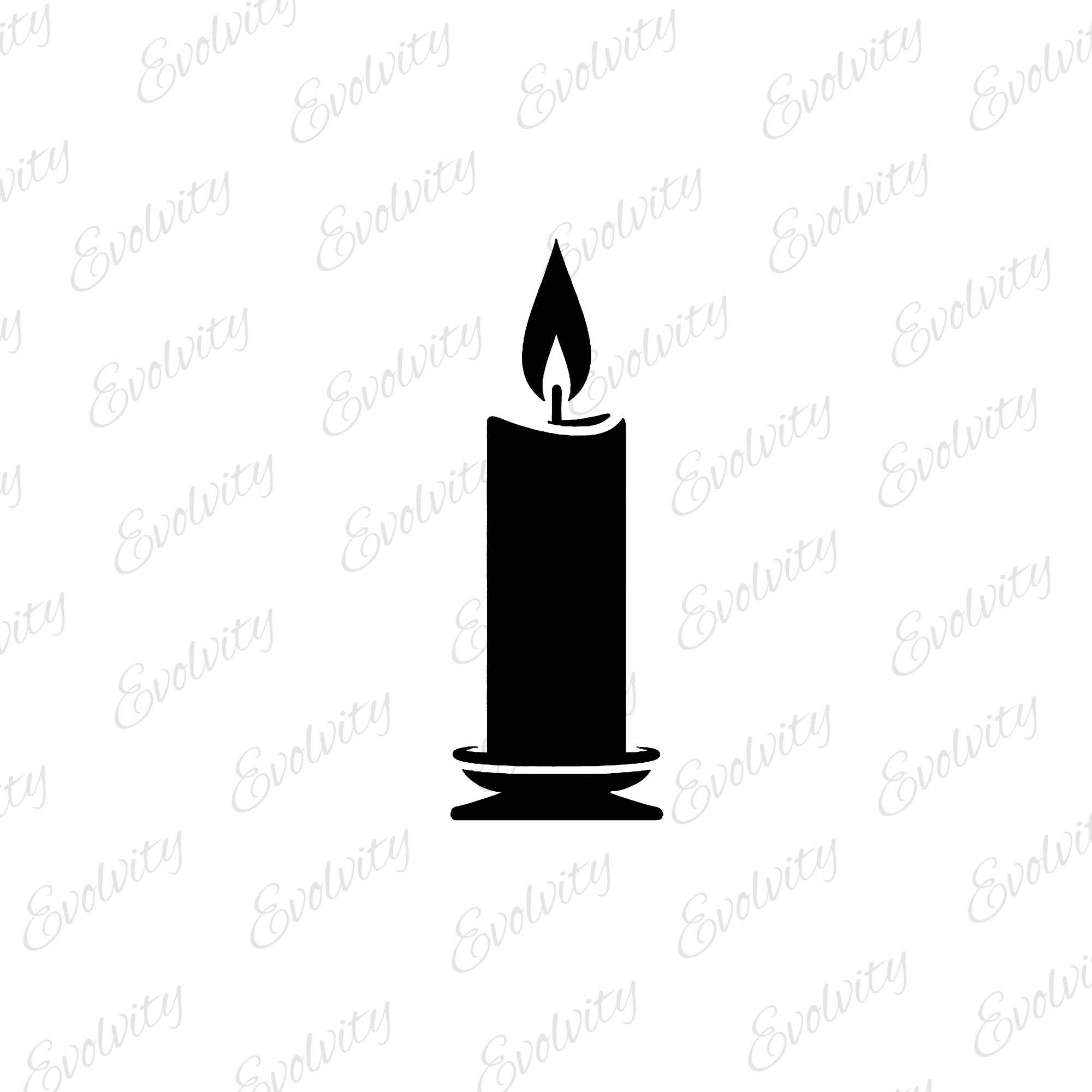Candle SVG Bundle, 7 Candle Vectors, Candle Clipart, Candle Silhouette ...